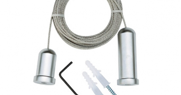 Floor to Ceiling Cable Kit Chrome