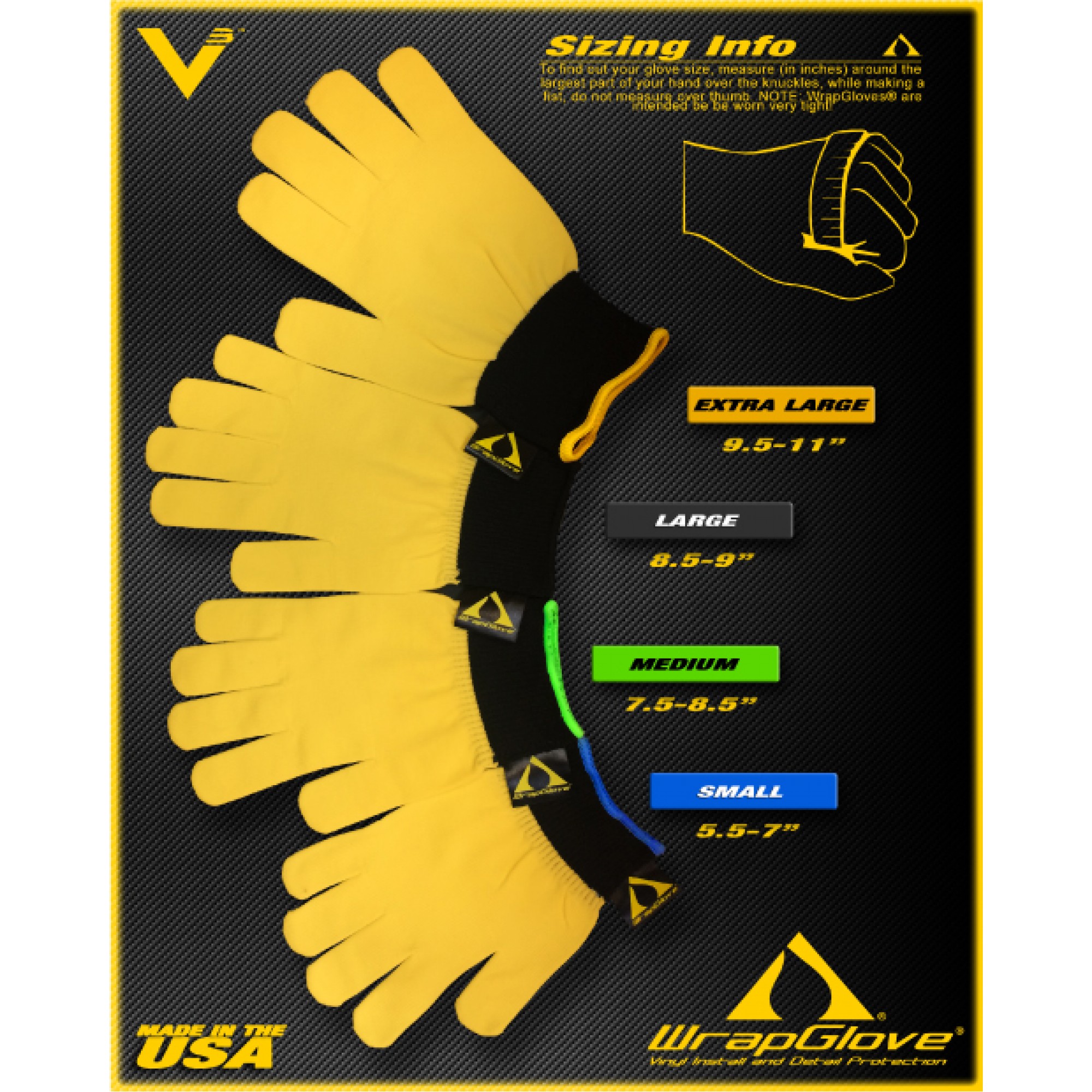 WrapGlove Yellow V3